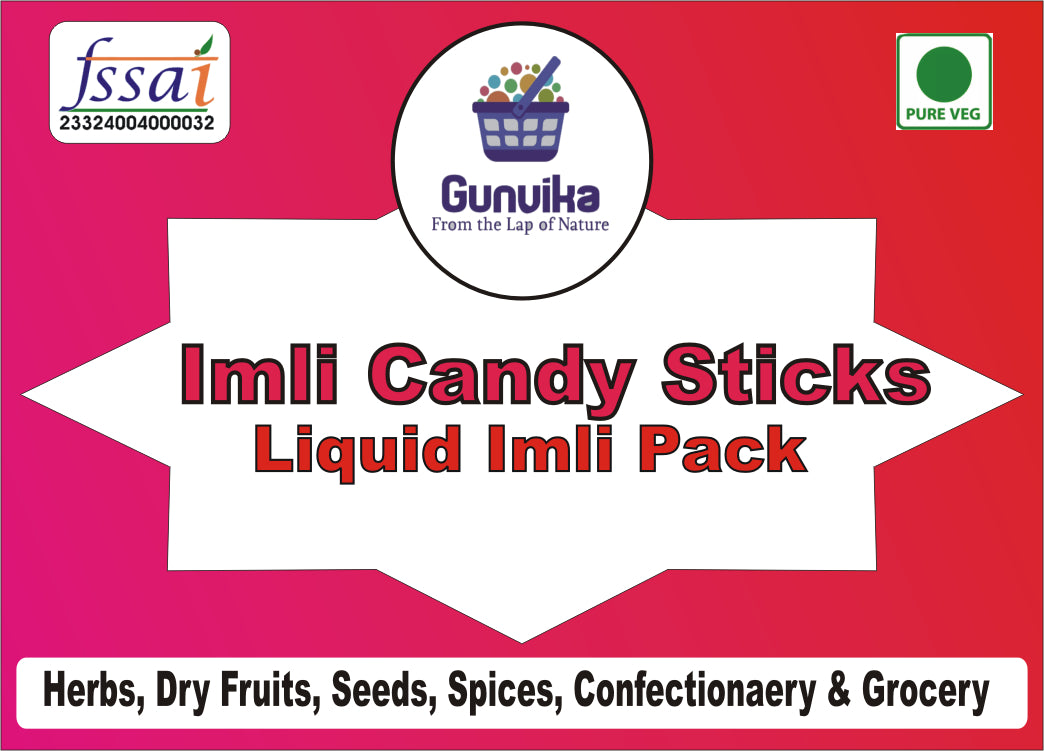 Gunvika Imli Candy Sticks - Natural Tamarind Sweets Chulbuli Imli Pulp ...